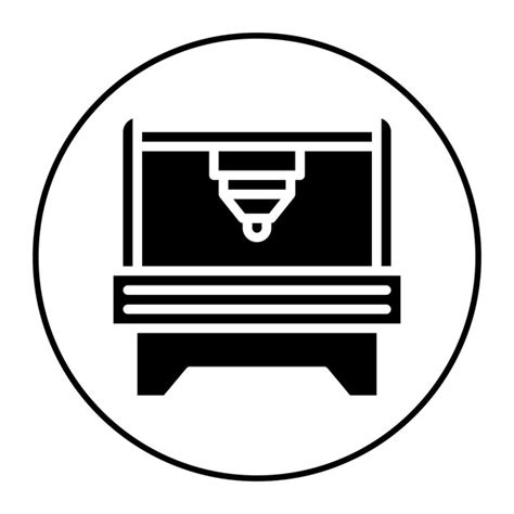 Premium Vector Cnc Machine Icon Vector Image Can Be Used For Printing