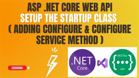 29 Setup The Startup Class Configure And Configure Service Method Youtube