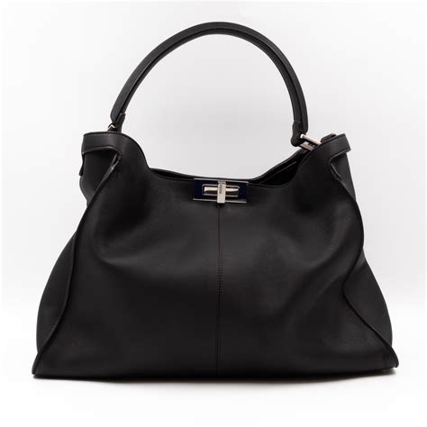 Fendi Peekaboo X Lite Large Brown Leather Queen Station