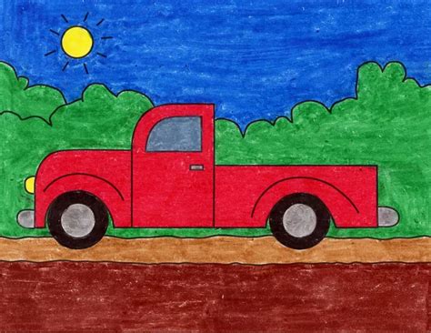 Drawing Car Truck At Callie Ramos Blog