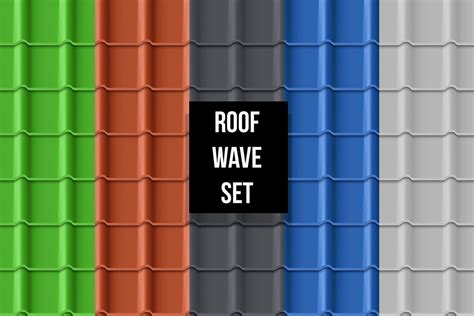 Tiled Waves Roof Seamless Pattern Masterbundles