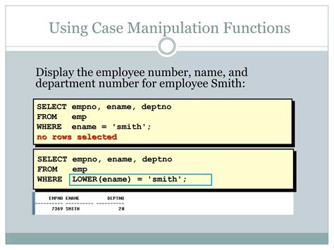 Single Row Functions Ppt