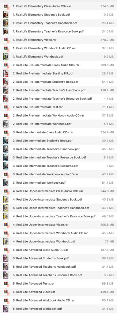 Download Pearson Real Life Pdf Audio Video (5 Levels)