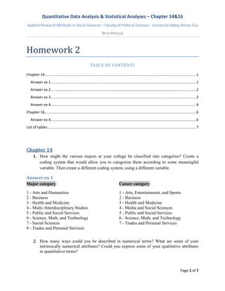 Exercises Statistics PDF Elections Politics