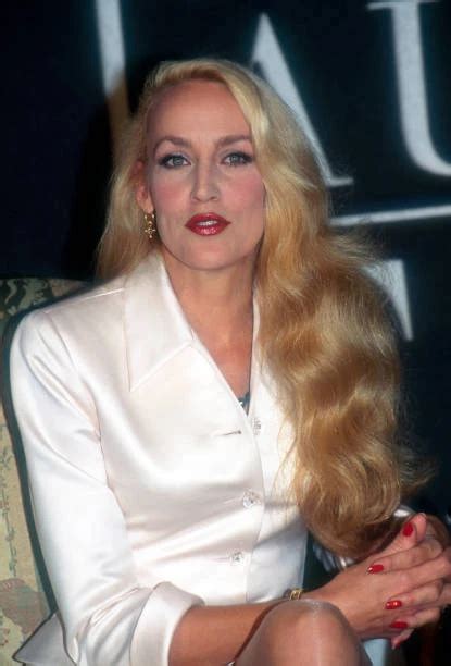 American Model And Actress Jerry Hall During A Press Conference Ah Old