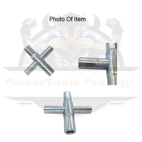 4 Way Tap Key With 4 Different Sizes Made In Taiwan Cross Tap Key