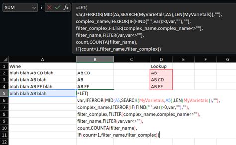 String Excel How To Extract A Certain Word From A List Of Words From A Range Of Cells