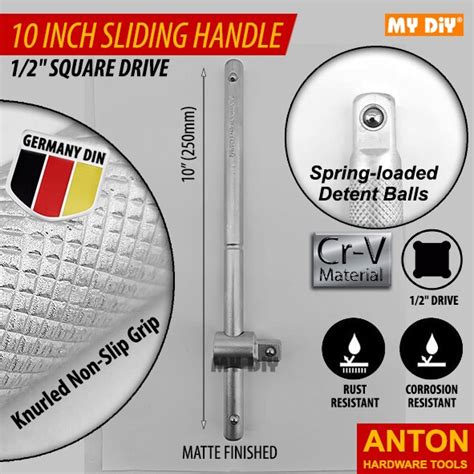 Mydiyhomedepot Anton Crv 12 Square Drive Extention Bar Socket Wrench L Handle Bar Socket