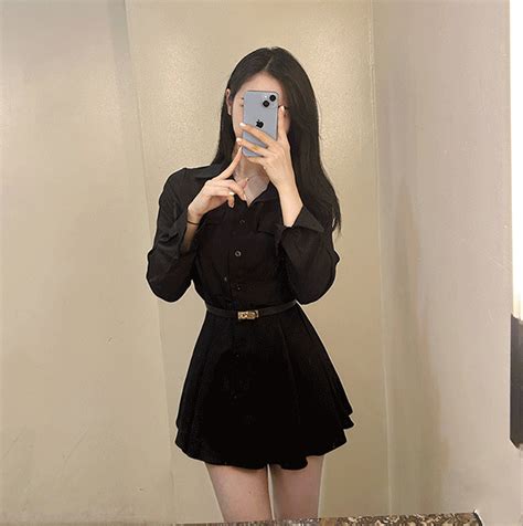 벨트set🌹 셀레나 클래식 포켓 셔츠 원피스 하객원피스 에이블리