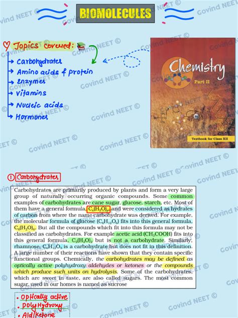 Biomolecules Chemistry Pdf