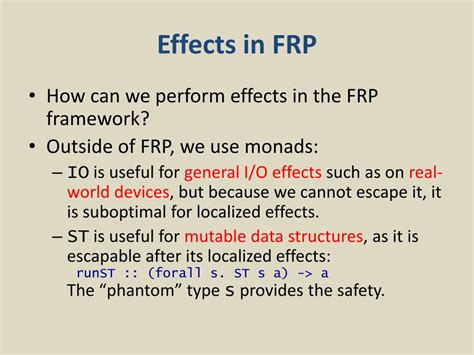 ppt functional reactive programming resource types and wormholes powerpoint presentation