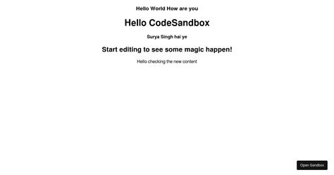 Demo Project Codesandbox Demo Project Codesandbox