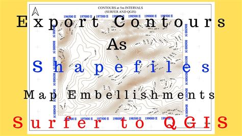 how to export contours from surfer to qgis as shapefiles youtube