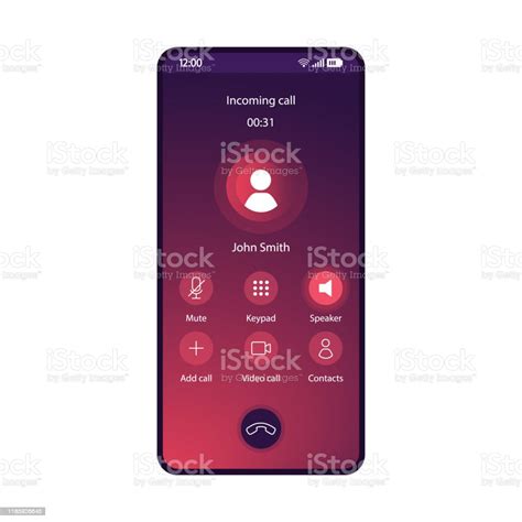Switch Speaker Smartphone Interface Vector Template Stock Illustration
