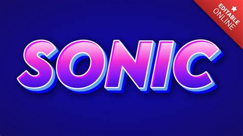 Sonic Gradient Font Text Effect Generator