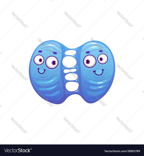 Cartoon Virus Cell Icon Bacteria Division Vector Image