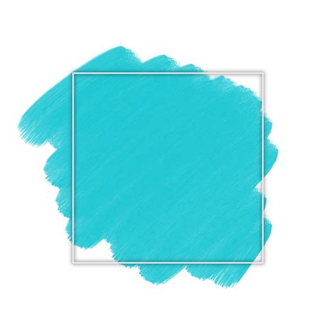 Line Frame With Cyan Brush Background 27726094 Png