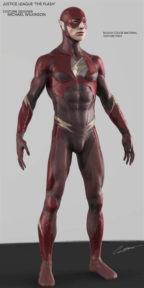 Constantine Sekeris Justice League The Flash Costume Concept Art