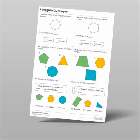 Year 2 Recognise 2d Shapes Varied Fluency Resource Classroom Secrets