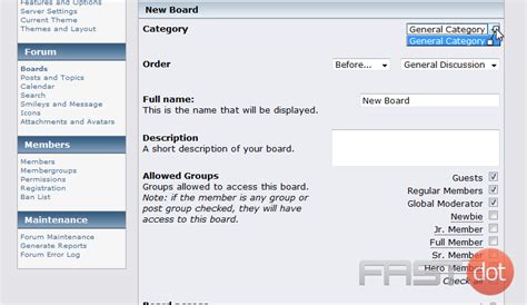 How To Modify Or Add Boards And Categories In Smf
