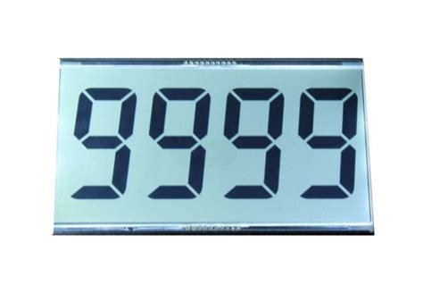Tn Positive Four Digit Lcd Display Transmissive Lcd Module For Water Meter