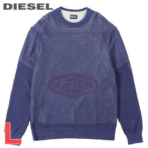 【楽天市場】 Diesel ディーゼル メンズ 長袖メッシュニットレイヤード クルーネック 半袖tシャツ カットソー【k Roseville