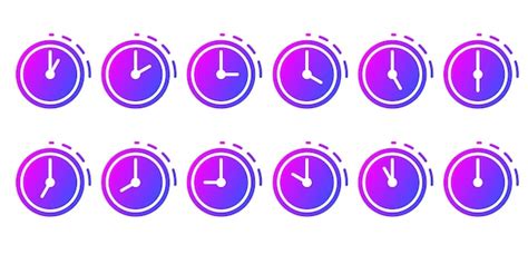 Premium Vector Clock Modern And Simple Icon Timer Or Stopwatch