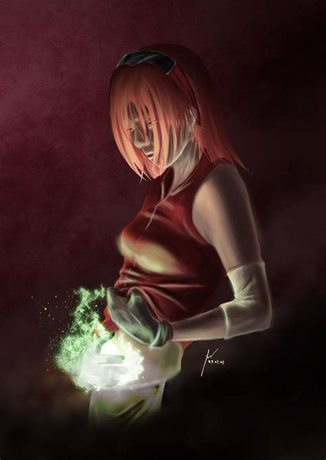 Sakura Healing By Bohlen Sakura Haruno Sakura Naruto Sasuke Sakura