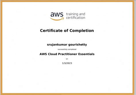 srujan kumar gourishetty on linkedin completed my course on aws cloud