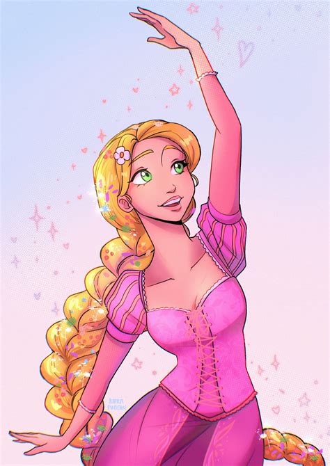 Rapunzel Tangled Art Print Etsy