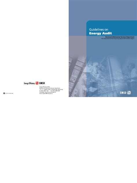 Guidelines On Energy Audit Pdf Energy Conservation Efficient Energy Use