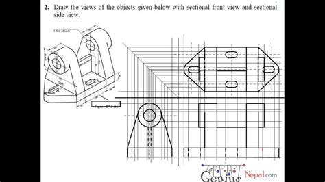 Sectional View Engineering Drawing Examples At Constance Cross Blog