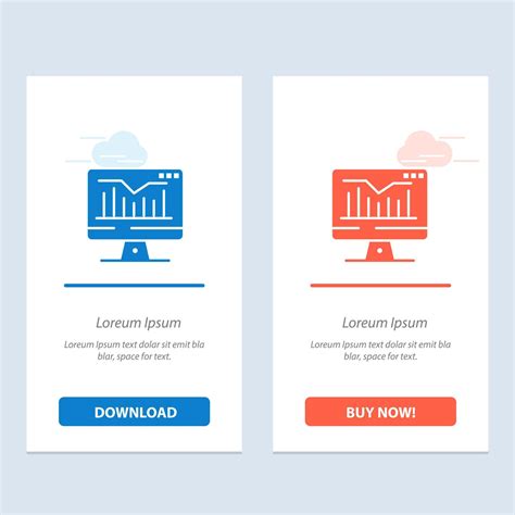 Computer Static Graph Monitor Blue And Red Download And Buy Now Web