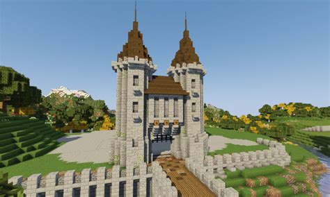 How To Build A Castle Minecraft Tutorial Medieval Castle Part 1 - Design Talk