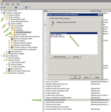 ‘replace a process level token privilege windows vcenter 6 5