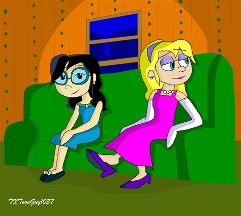 Hey Arnold Fancy Phoebe And Helga By Txtoonguy1037 On Deviantart