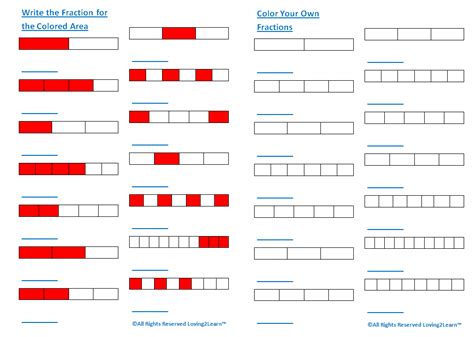 Super Subjects Mighty Math Operations Understanding Fractions Write The Fraction