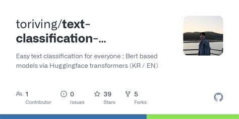 GitHub Toriving Text Classification Transformers Easy Text Classification For Everyone Bert