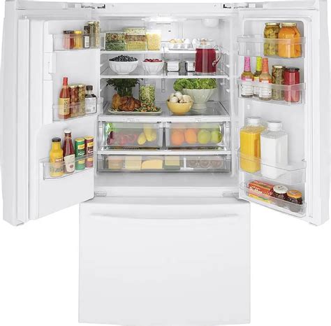 Ge 36 In Wide 25 6 Cu Ft French Door Refrigerator With Space Saving