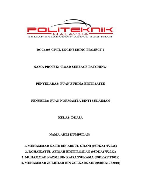 Road Surface Patching Pdf