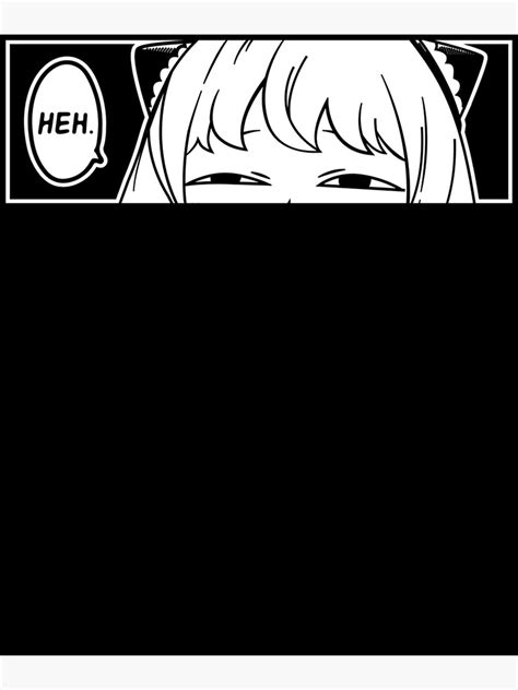 Spy X Family Anya Heh Poster For Sale By Leahommers Redbubble