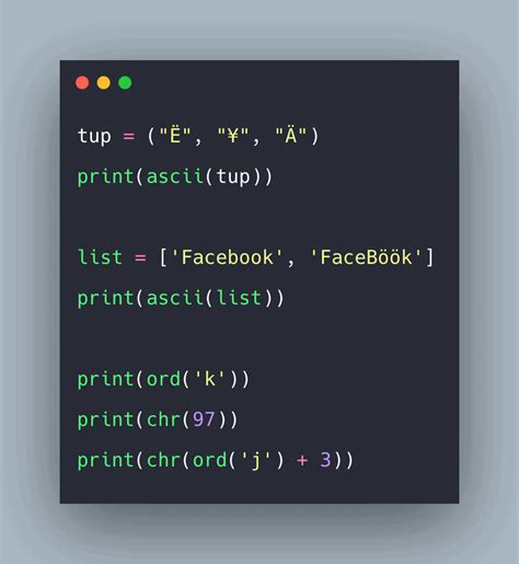 Python Ascii Example Ascii Function Tutorial Doing Exciting Stuff With
