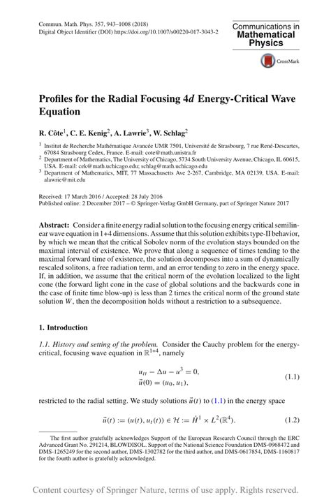Profiles For The Radial Focusing 4d Energy Critical Wave Equation