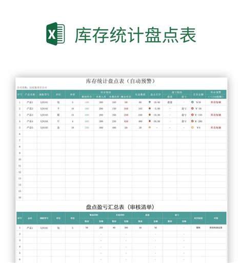 出入库信息统计表excel模板 完美办公