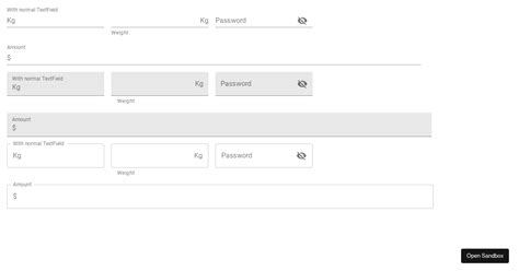 Material Ui Password Field Examples Codesandbox