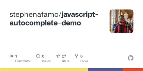 Github Stephenafamojavascript Autocomplete Demo