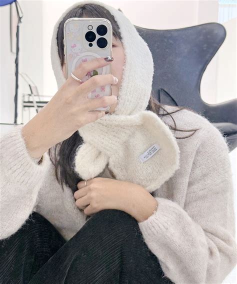 페이뵤릿 ️쁘띠고리머플러 뽀글이목도리 숏머플러 미니목도리 짧은목도리 고리목도리 귀도리 바라클라바