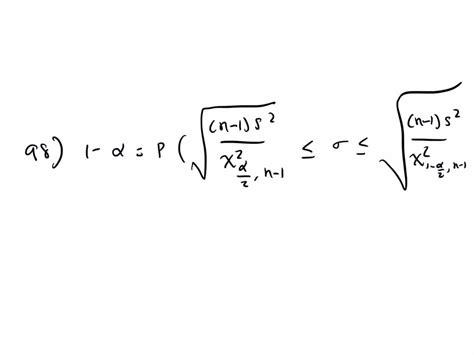 ⏩solvedusing The Ml Method Find The γconfidence Interval Of The Numerade