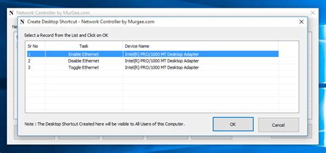 Enable Or Disable Network Connection With Desktop Or Keyboard Shortcut