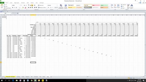 Excel Scheduling Using Vba Based On Task Time And Available Time For